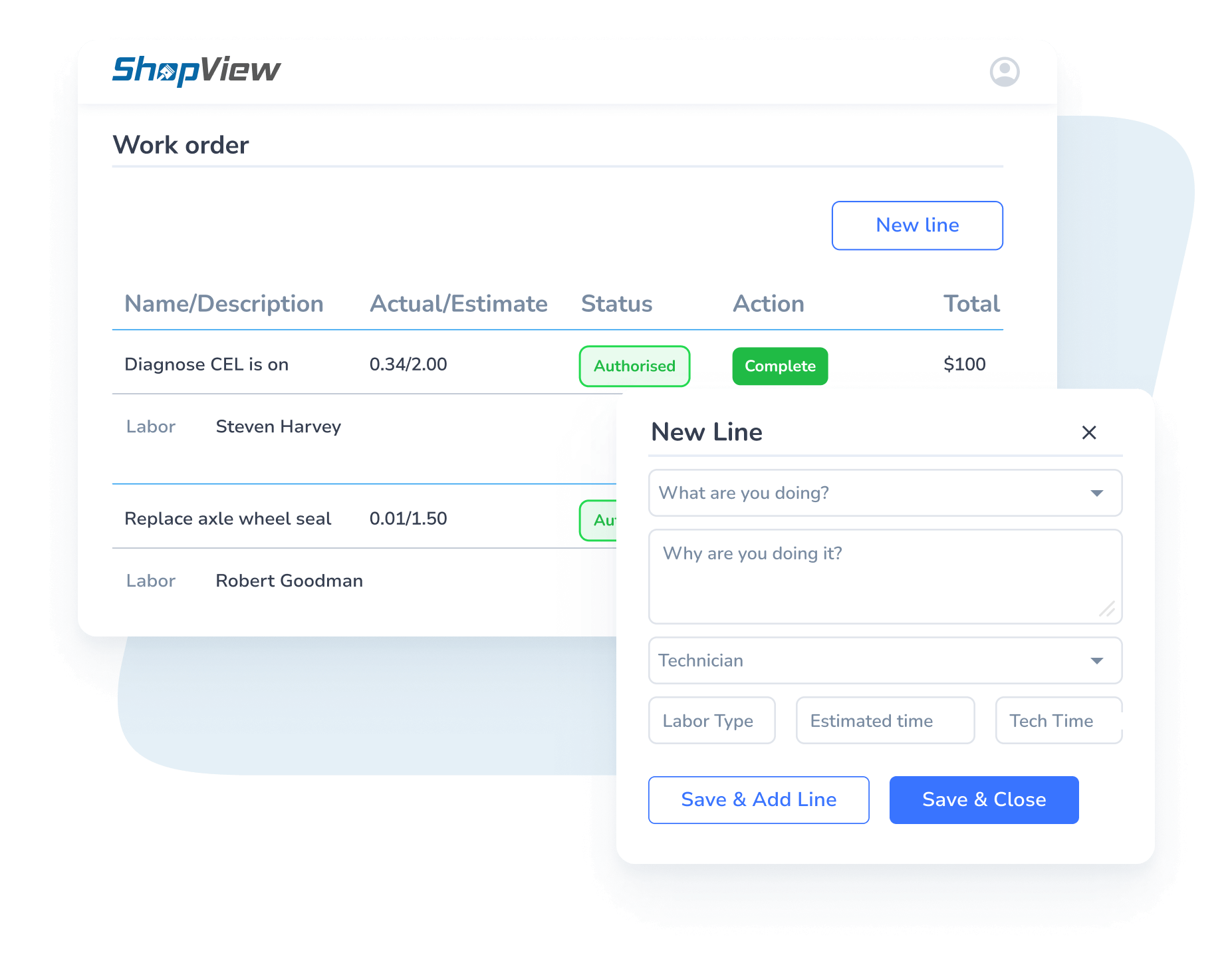 ShopView | Heavy Duty Repair Shop Management Software